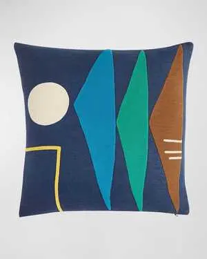 Jonathan Adler Monterey Triangles Pillow, 20" Square - Multi