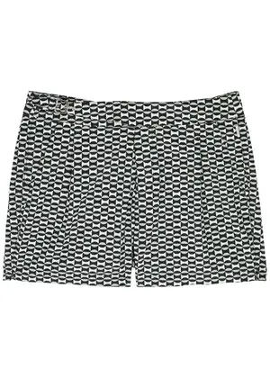 GUSARI The London Printed Shell Swim Shorts - Black