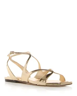 Women's Gold Flat Sandals