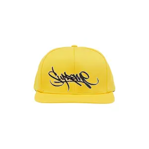 Supreme Handstyle 6-panel Cap - Yellow