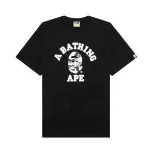 A BATHING APE Abc Camo College Tee - Black
