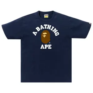 BAPE College Tee 'navy' Blue