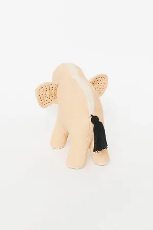 ANCHAL Kantha Handmade Stuffed Elephant - Blush