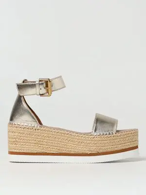 See By Chloé Espadrille With Buckle Fastening - Gold
