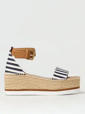 See By Chloé Espadrille Wedge Sandals - Blue