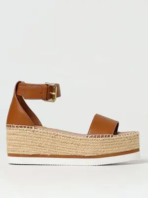 See By Chloé Wedge Espadrille Sandals - Brown