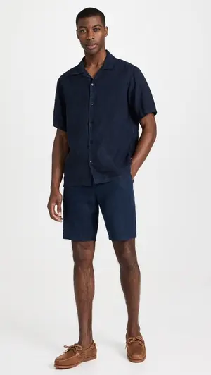 Nn07 Julio Linen Camp Shirt