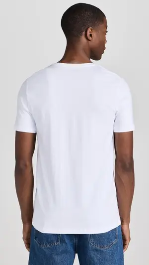 Falke Cotton V Neck Tee 2 Pack - White