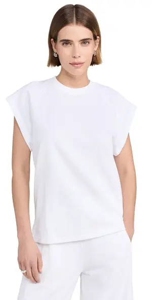 Tibi Sleeveless Easy Top - White