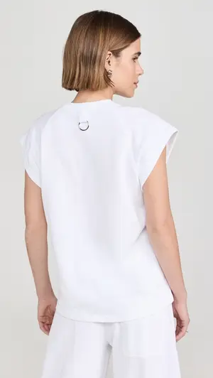 Tibi Sleeveless Easy Top - White