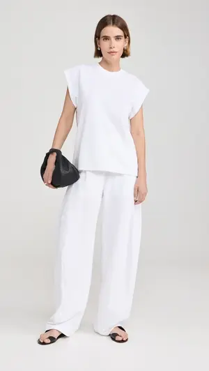 Tibi Sleeveless Easy Top - White