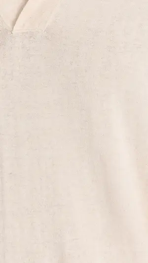 Nn07 Ryan Cotton Linen Polo - Oat