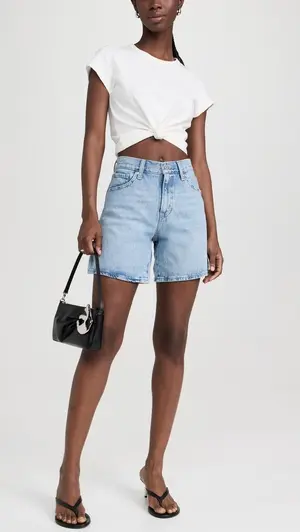LEVI'S High Rise Baggy Denim Shorts - Far And Wide