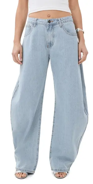 Lioness Horseshoe Jeans - Washed Blue