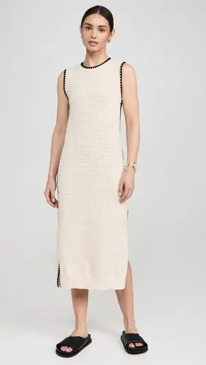 Varley Dwight Knit Tank Dress - Birch