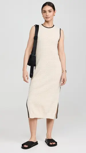 Varley Dwight Knit Tank Dress - Birch