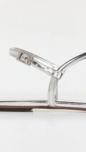 Schutz Elsha Thong Sandals - Prata
