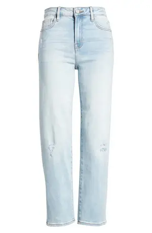 HIDDEN JEANS High-waist Ankle Straight-leg Jeans