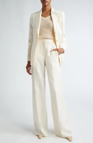 Max Mara Hangar Linen Suiting Trousers - Ivory