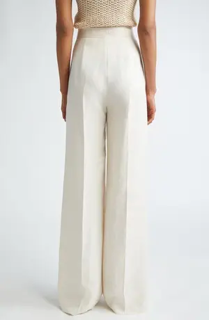 Max Mara Hangar Linen Suiting Trousers - Ivory