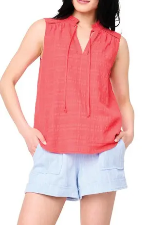 GIBSONLOOK Cameron Cotton Gauze Tank Top - Hibiscus
