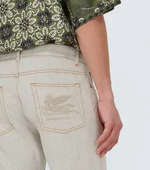 Etro Straight Leg Jeans - White