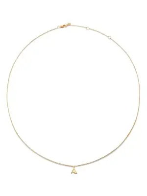 Monica Vinader 14kt Yellow Initial 'a' Necklace - Gold