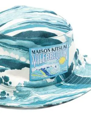 Maison Kitsuné X Vilebrequin Tie-dye Bucket Hat