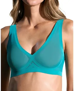 EBY Sheer Bralette Peacock