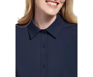 Lyssé Slim Button-up Shirt - True Navy