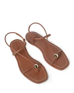 LOEFFLER RANDALL Strappy Thong Sandals - Timber