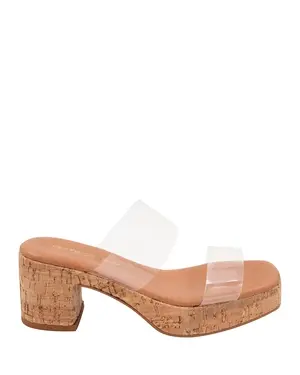Andre Assous Cairo Platform Sandals - Clear
