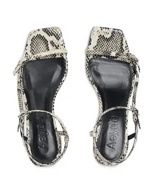 AeydĒ Tash Embossed Sandals