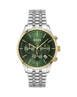 Hugo Boss Avery Chronograph Watch - Green/silver