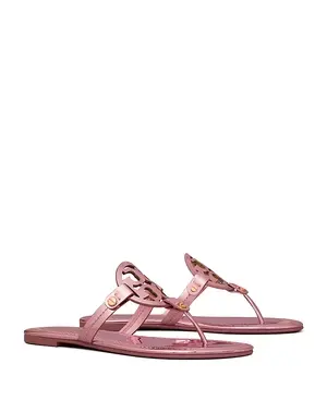 Tory Burch Tory Burch Women's Miller Thong Sandals Metallic Petunia