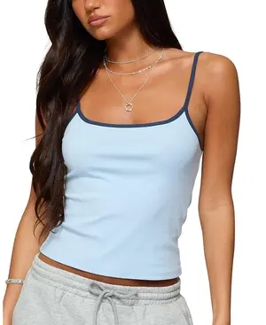 EDIKTED Deanna Tank Top - Light-blue