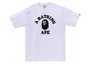A BATHING APE X God Selection Xxx College Tee Shirt - White
