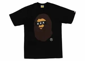 A BATHING APE X God Selection Xxx Ape Head Tee Shirt - Black