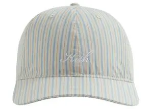 Kith Striped Poplin Cap - Pebble