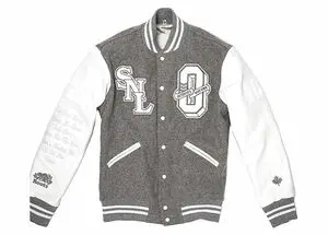 OVO X Roots Saturday Night Live Views Varsity Jacket - Grey