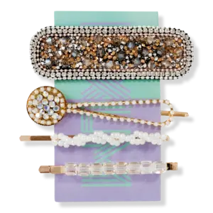 LOCKS & MANE The Piper Pave Stone Barrette Set - One-color