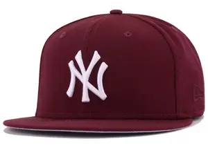 New Era New York Yankees 59fifty Fitted Hat - Maroon