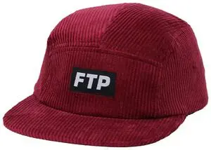 FTP Corduroy Camp Cap - Burgundy
