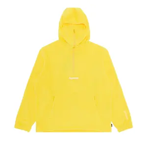 Supreme Polartec Facemask Half Zip Hooded Sweatshirt - Yellow