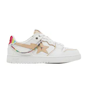 A BATHING APE Bapy X Sk8 Sta 'rainbow' Sneakers - White