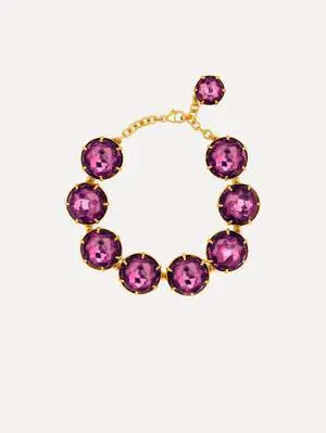 Oscar De La Renta Classic Crystal Bracelet - Purple