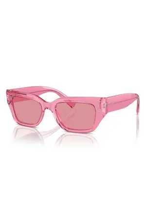 Dolce & Gabbana 52mm Cat Eye Sunglasses - Trans Pink  display picture 2