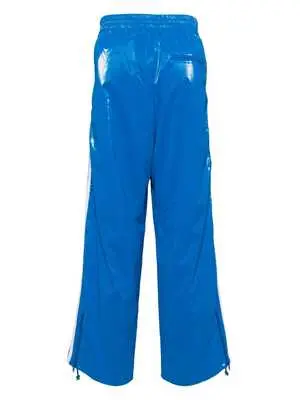 DOUBLET Laminate Track Embroidered Track Pants - Blue