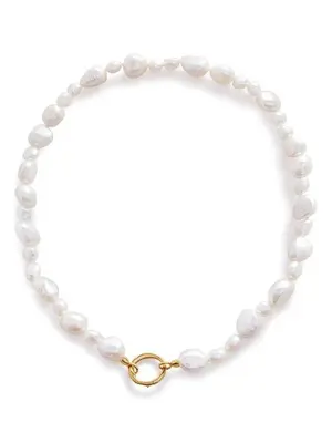 Monica Vinader Nura Reef Pearl Necklace - White
