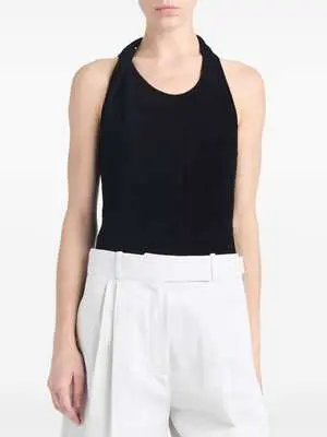 Proenza Schouler Knitted Halterneck Top - Black